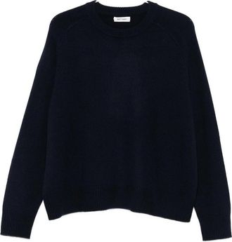 Soft Goat Pull Col Rond - Bleu Fonc&eacute;