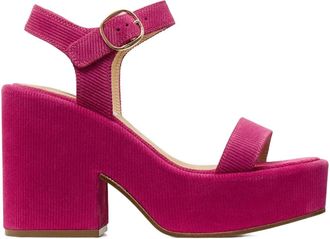 Gabriela Hearst Iman Sandalen mit Plateau 110mm - Rosa