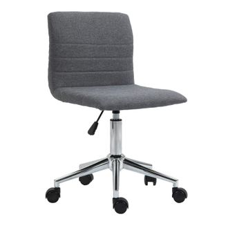 SVITA Linus Schreibtischstuhl Kinder Drehstuhl Stoffbezug Grau