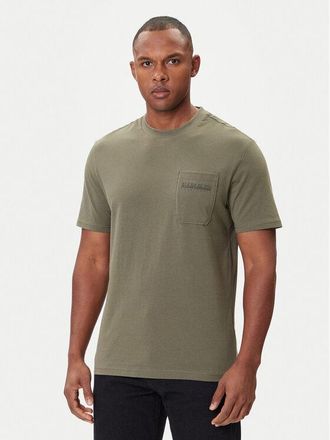 Napapijri T-Shirt S-Fanes NP0A88SE Gr&uuml;n Regular Fit