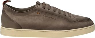 Santoni Homme, Chaussures, Beige, Taille: 41 1/2 EU Montecarlo Baskets