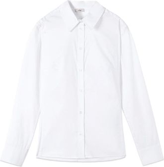 Oltre Femme, Blouses et Chemises, Blanc, Taille: 48 FR Chemise basique en popeline