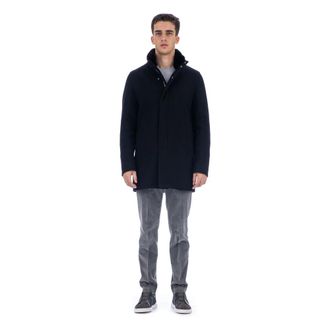 Herno Diagonal Wool Carcoat - - Coats - Herren - Schwarzk - 4XL