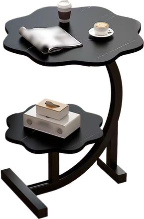 Generic Couchtisch Klein, Doppelschicht, Verdickte Platte, Stabile Struktur, Pflegeleicht, Dicke Halterung, F&uuml;r Zuhause, Wohnzimmer, B&uuml;ro, Schlafzimmer