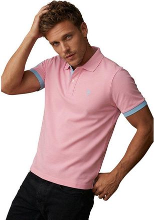 U.S.Polo Association Poloshirt US16927 (100% Baumwolle) hellrosa Herren