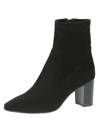 Caprice Damen Stiefeletten mit Absatz Spitz Vegan, Schwarz (Black Stretch), 37 EU