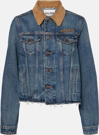 Miu Miu Jeansjacke mit Cord
