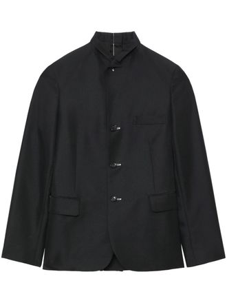 Comme Des Garçons blazer à design superposé - Noir