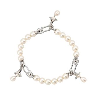 Vivienne Westwood Lucrece Gro&szlig;e Perlenkette - - Accessories - Damen - Grau - ONE SIZE