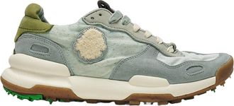 Satorisan Chacrona Linen - Casual Sneaker Damen - Vintage Leder und Leinen Sportschuhe Bequem, Nachhaltig und Dauerhaft - Farbe Camo Milky Jade - Größe 40