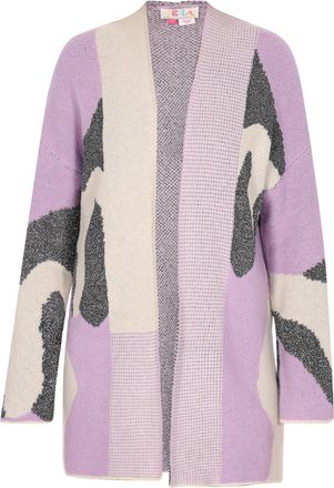 Izia Strickjacke Damen Lavendel Creme