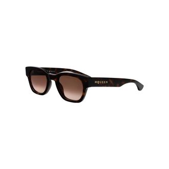 Alexander McQueen Stylische Sonnenbrille Am0530S - - Accessories - Herren - Braun - 49 MM