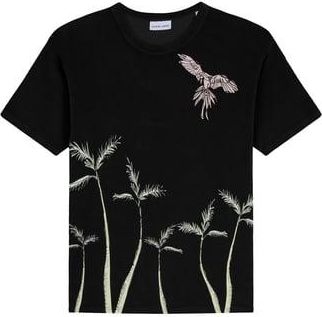 Maison Labiche T-shirt &eacute;ponge Palm Tree en coton