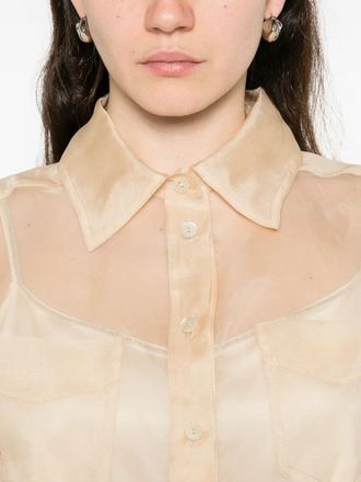 PANICALE Womens Pocket Tie Shirt Ss26 W