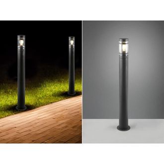 Reality Reality Leuchten - Moderne Wegeleuchte paloma aus Metall in Anthrazit, H&ouml;he 100cm