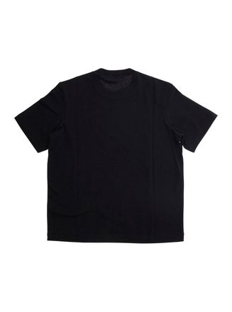 Marni Girls Crew Neck T-Shirt Black Cotton T-Shirts And Polos
