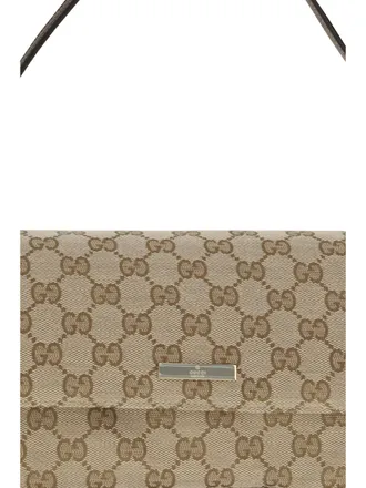 Gucci Womens Shoulder Bag Madison Vintage Sand-Dark Brown Fabric Sand/dark