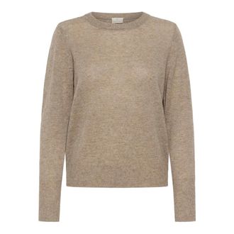 Kaffe Maille col rond - Femme - Pulls - Brun - Taille: 46 FR
