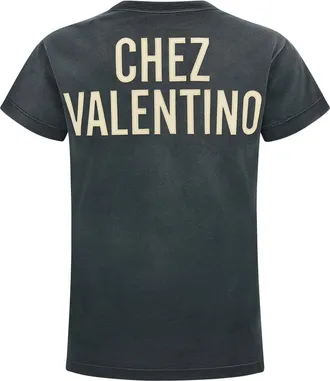 Valentino Garavani Graphic Logo Print T-shirt - Black