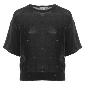 Antonelli Damen, Strickwaren, Schwarzk, SGr&ouml;&szlig;e