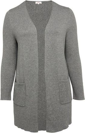 s.Oliver Cardigan Strickjacke Lange Strickjacke mit Rippb&uuml;ndchen
