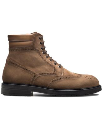 Magnanni Boots aus Veloursleder mit Budapester-Elementen in