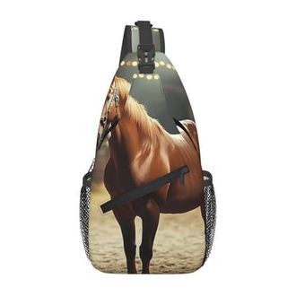 Generic Country Western Cowboys And Horses Sac &agrave; bandouli&egrave;re de voyage Sac &agrave; dos &agrave; bandouli&egrave;re pour homme Sac &agrave; dos de randonn&eacute;e