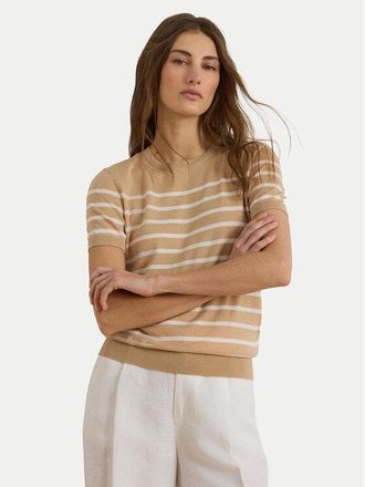 Lauren Ralph Lauren T-Shirt Eyelah 200P13973002 Beige Regular Fit