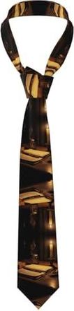 Generic Cravate Pour Homme Bougies Classique Necktie Formelle Cravate Pour Travail C&eacute;l&eacute;brations Affaires