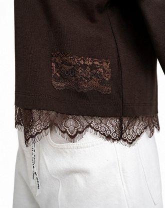 Smith & Soul T-Shirt mit Spitzendetails, Boxy Fit