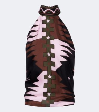 Pucci Top Valdimontone en soie