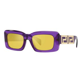 Versace Stilvolle Sonnenbrille in Transparent Violett/Gelb - - Accessories - Damen - Lila - 54 MM