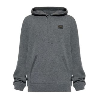 Dolce & Gabbana Wool Hoodie Sweater - - Sweatshirts & Hoodies - Herren - Grau - S