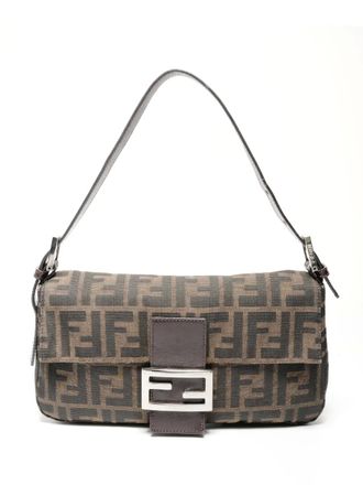Fendi sac port&eacute; &eacute;paule Mamma Baguette (ann&eacute;es 1990-2000) - Tons neutres