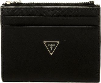 Guess Milano Kartenetui mit Rei&szlig;verschluss - - Accessories - Herren - Schwarzk - ONE SIZE