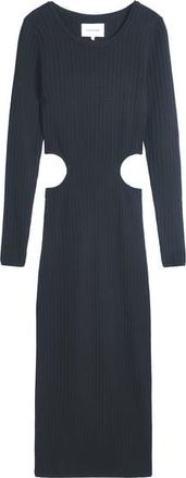 Saison 1865 Robe midi en maille côtelée