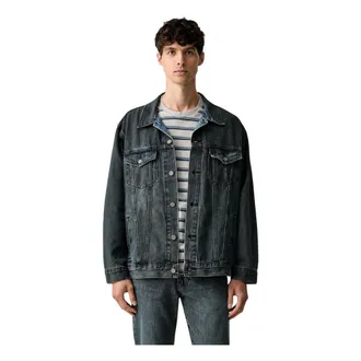 Levi's Veste Trucker Coupe D&eacute;contract&eacute;e - Homme - Vestes - Bleu - Taille: S