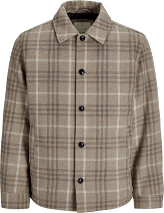 Jack & Jones JACK&JONES Herren JPRCCCARTER Jacket Kurzjacke, Greige/Checks:Check, XL