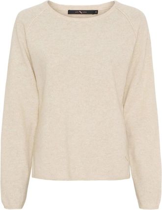 BTF-CPH Kaschmir & Merino Pullover - - Knitwear - Damen - Beige - S