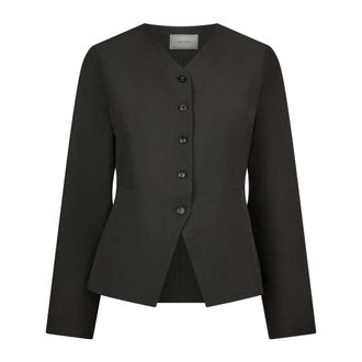 Neo Noir Blazer - - Jackets - Damen - Grau - S