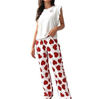 Generic Ensemble de v&ecirc;tements de d&eacute;tente pour femme, pyjama d&eacute;t&eacute; pour femme, ensemble de d&eacute;tente pour femme, pyjama de demoiselle dhonneur, pyjama de mari&eacute;e e