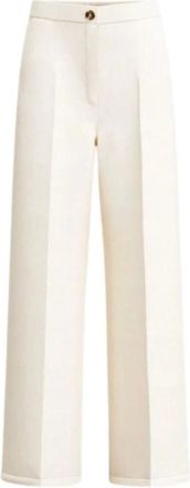 Marella Femme, Pantalons, Beige, Taille: 42 FR Wide Pantalons