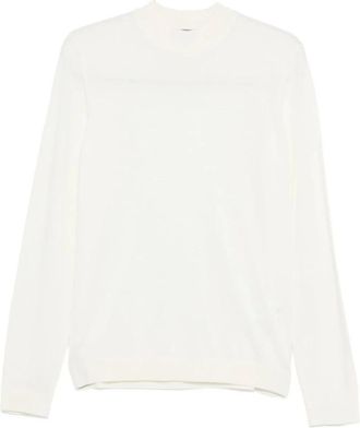 Roberto Collina Homme, Pulls, Blanc, Taille: XL Pulls Beige pour Hommes