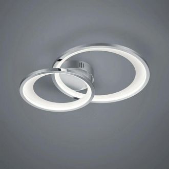 Trio Leuchten Trio Lighting - Plafonnier led 29w blanc et chrome variateur switch - trio - granada 37578409 37578409 37578409 37578409 37578409 37578409
