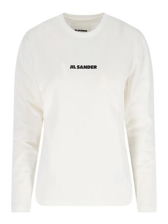 Jil Sander Pull Col Rond - Blanc