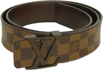 Louis Vuitton Ceinture Damier Canvas Pre-owned - Homme - Pre-owned - Brun - Taille: ONE Size