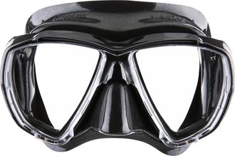 Cressi Big Eyes Mask Black/Black - Einzelne Maske Big Eyes zum Tauchen und Schnorcheln, Schwarz/Schwarz, Einheitsgröße, Erwachsene