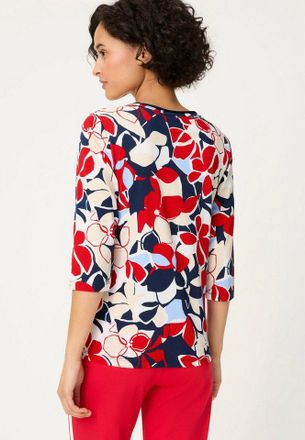 Olsen T-Shirt Shirt mit Allover-Dessin