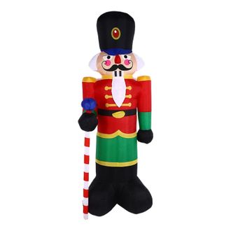Generico Aufblasbarer Nutcracker | 200 cm wasserdichte LED- als Dekoration f&uuml;r Weihnachten, Yard zum Aufblasen f&uuml;r Familie und Freunde im Innenbereich, Party, 