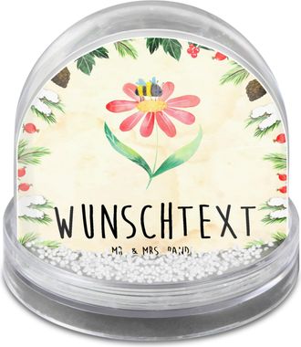 Mr. & Mrs. Panda Personalisierte Schneekugel Hummel Blume - Geschenke, Personalisierbare, Natur, Biene, Weihnachtsschneekugel, Selbst Gestalten, Hummeln, Wespe, Fotoku